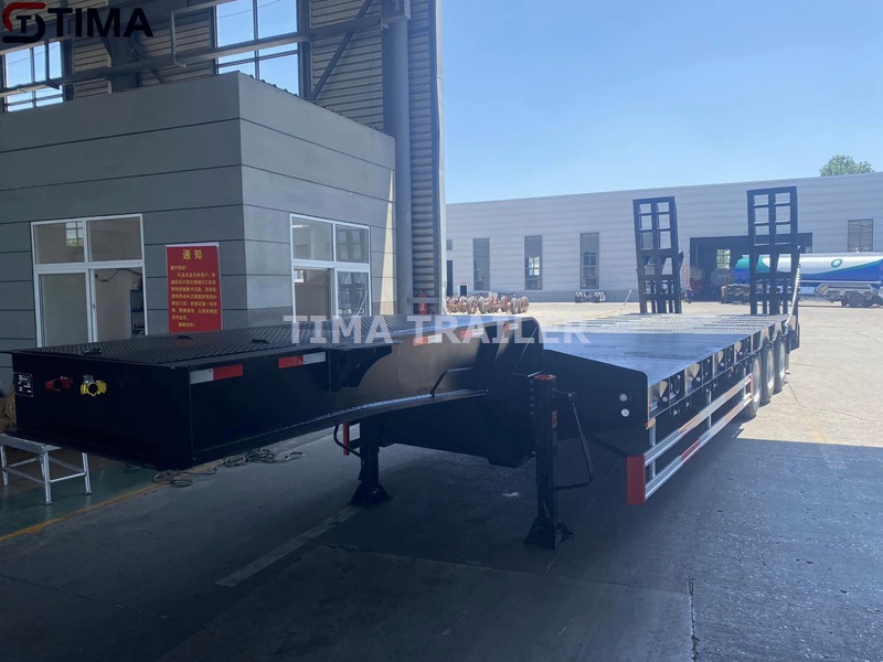 3 Axles Low Flatbed Trailer Manufacturer_Supplier_Dealer - SHANDONG ...