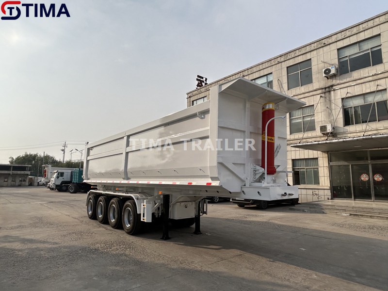 4 Axles Tipper Trailer Delivery To Ghana - SHANDONG TIMA INTERNATIONAL ...