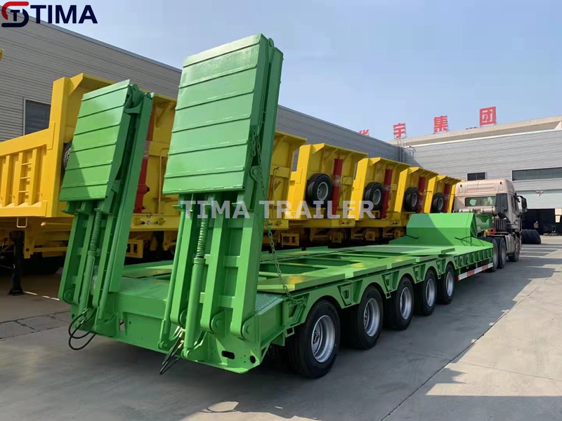 5 Line 10 Axle 150 Tons Low Bed Trailer Manufacturer_Supplier_Dealer ...